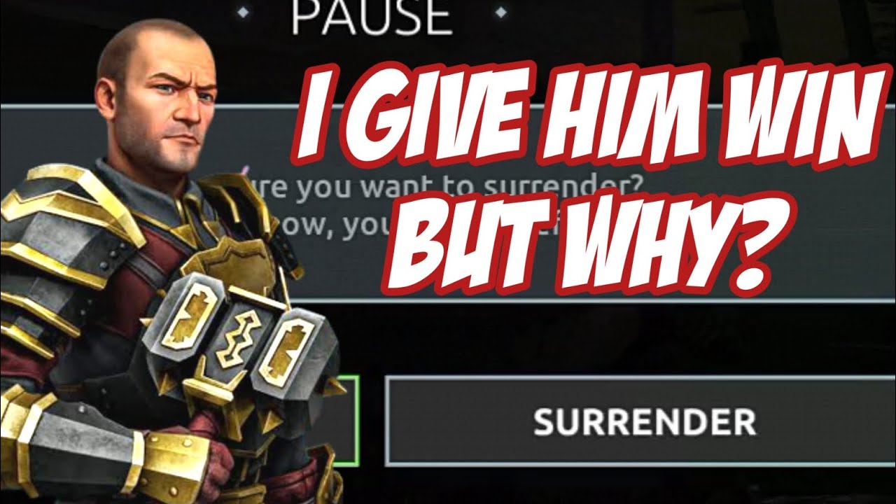 REASON Why i Give Him Win // Shadow Fight 4 Arena - YouTube