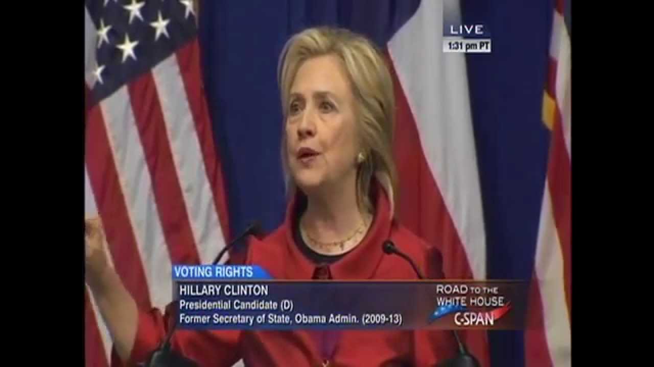 Hillary Clinton Speech Accepting Barbara Jordan Gold Medallion for ...