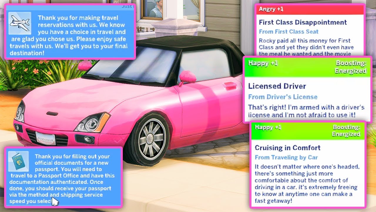 SIMNATION TRAVEL IS HERE! Transportation For Our Sims | Passports, Buy ...