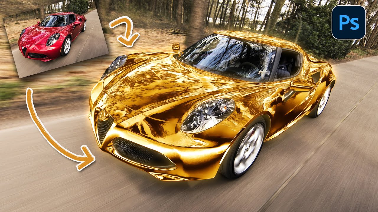 How to turn any object into GOLD with PHOTOSHOP - PHOTOSHOP TUTORIAL ...