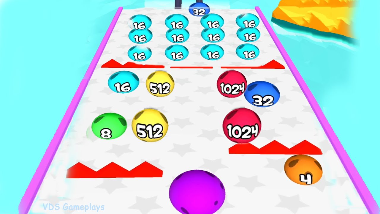 Ball Game Fun Race Run 2048 3D ! Ball Run Game Levels (38-44) Android ...