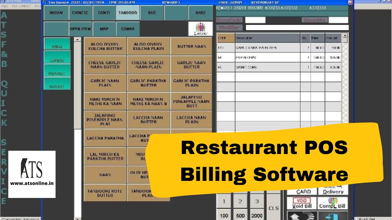Restaurant POS Billing Software for Quick Service and Fast Food Restaurants. - YouTube