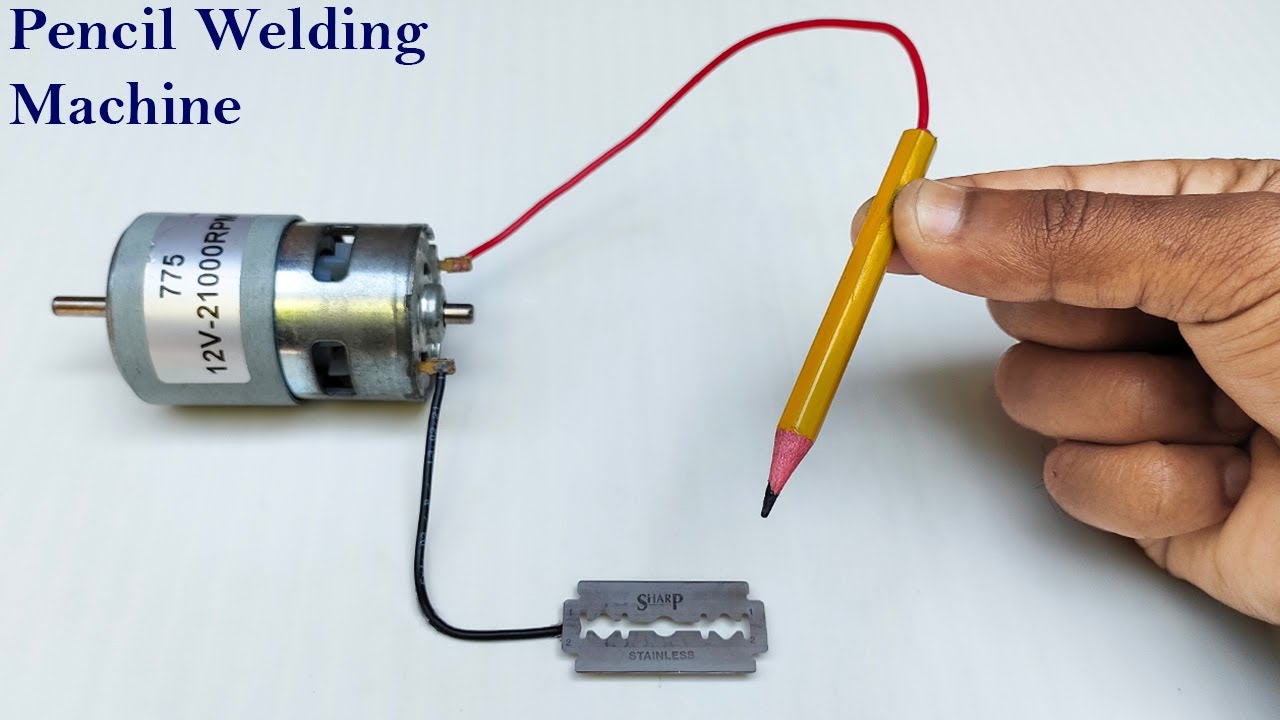 How To Make Simple Pencil Welding Machine At Home With 775 Motor | Diy ...