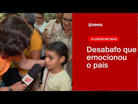 Menina de 8 anos emociona ao falar da mãe que faleceu | GloboNews Mais