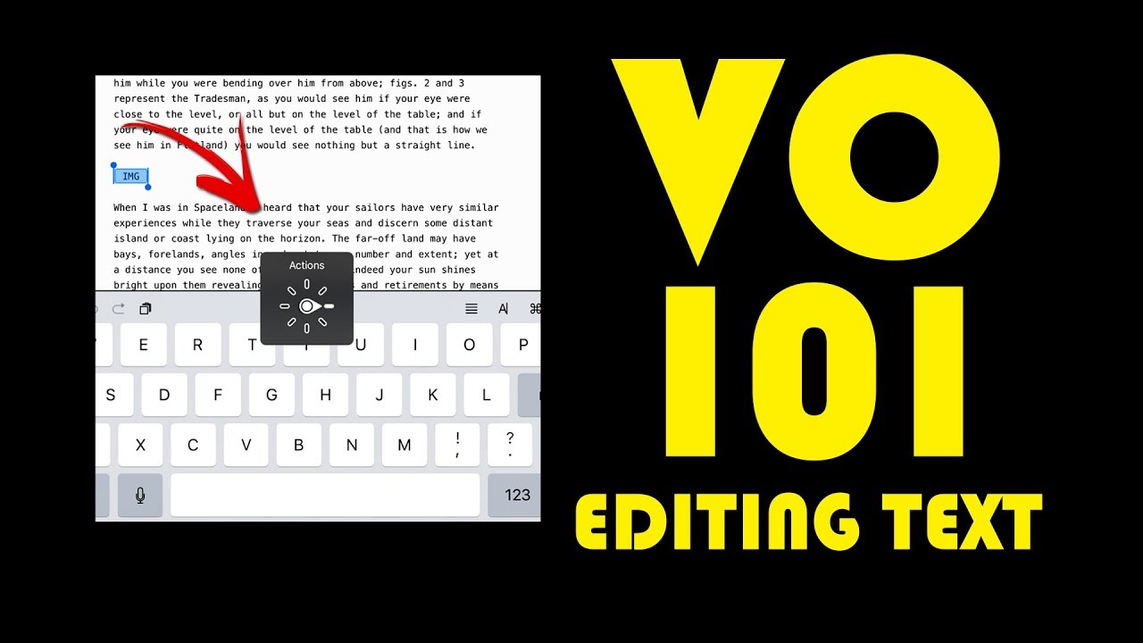 VoiceOver 101 - Editing Text With The Rotor - YouTube