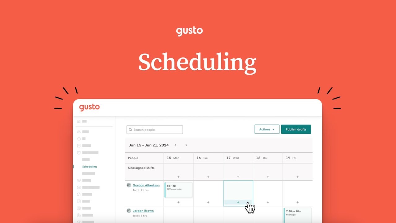 How to Plan and Schedule Work for Your Team with Gusto Scheduling - YouTube