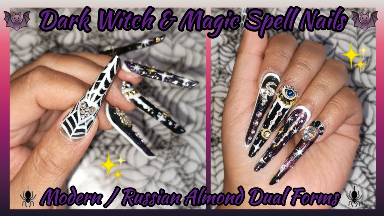 Dark Witch & Magic Spells | Nail Art | Nail Charms & Crystal ...