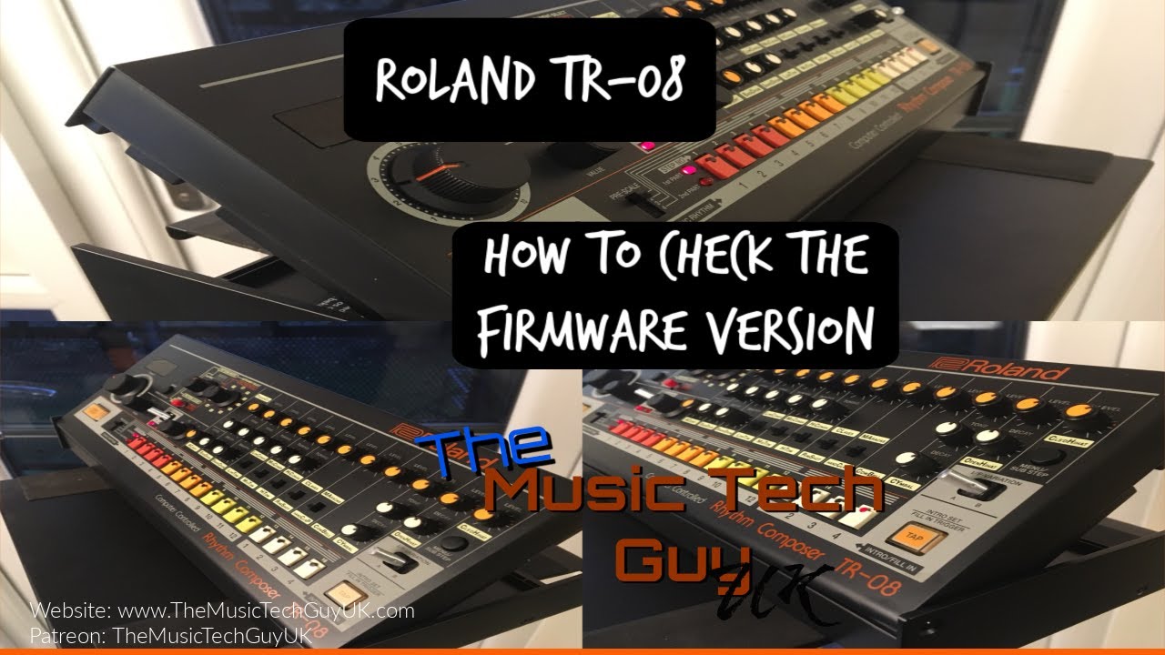 Roland TR-08 - How to check the Firmware Version - 2017-12-11 - YouTube