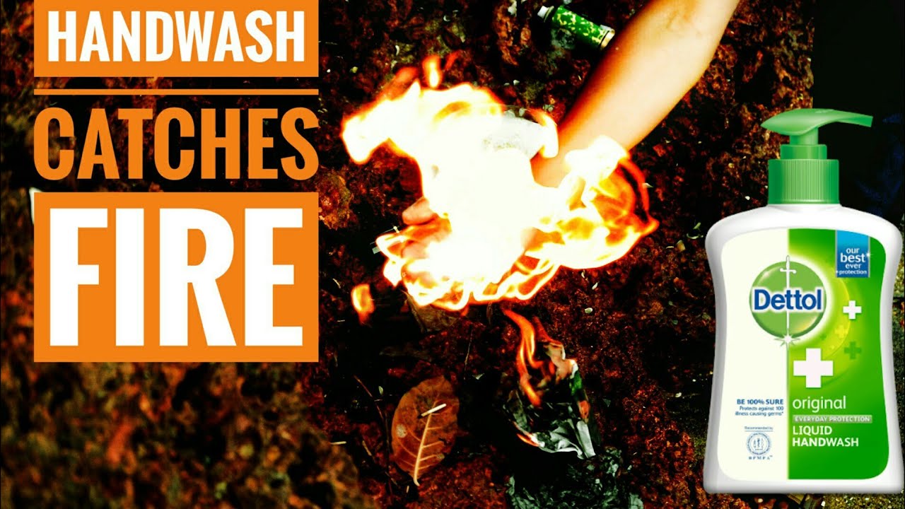 Hand Wash Soap Catches Fire !! - YouTube