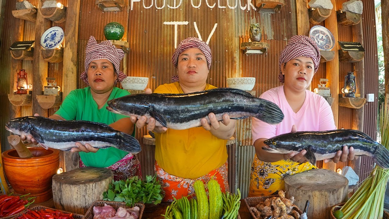I bought 10Kg Snake Head Fish to Make Fish Salad and Deep Fried Fish ...