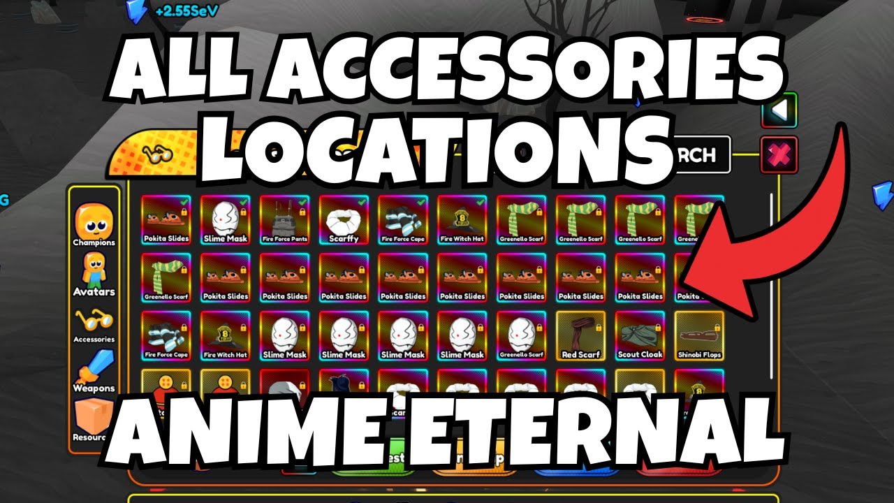 The BEST ACCESSORY Locations in Anime Eternal in Roblox | Tips & Guide ...