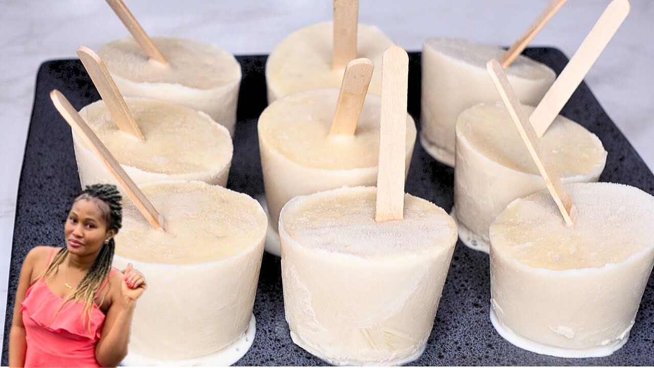 HOW TO MAKE GHANAIAN ICE CREAM || ABELE WALLS || COCONUT ICECREAM ...
