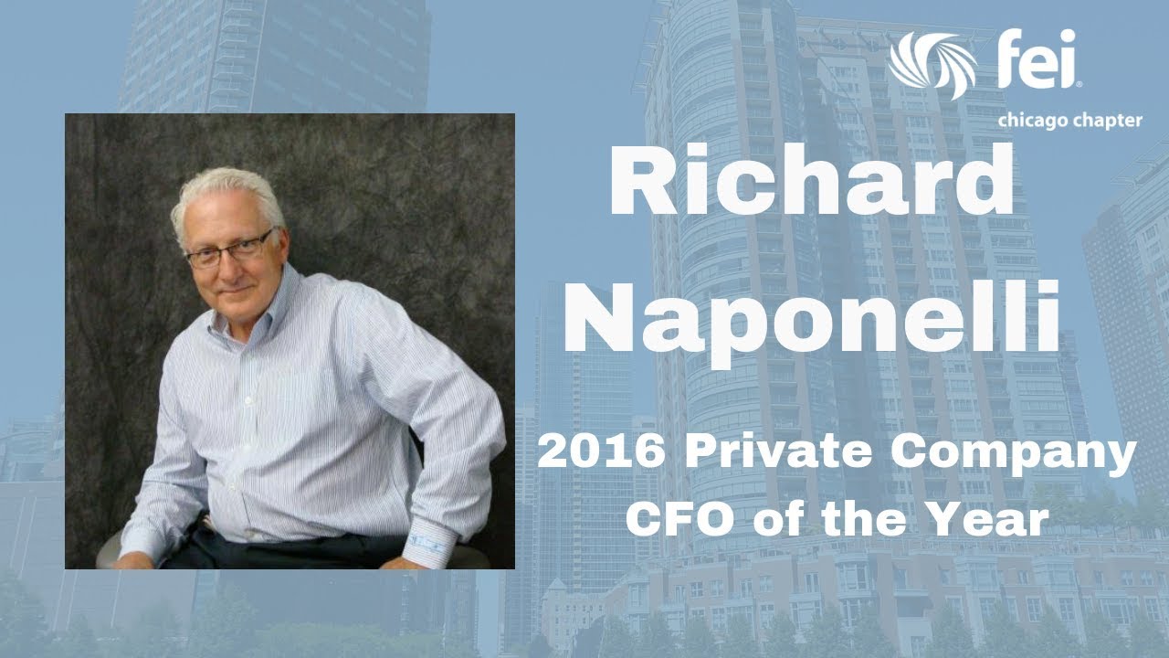 Richard Naponelli Accepts the 2016 Private Company CFO of the Year ...
