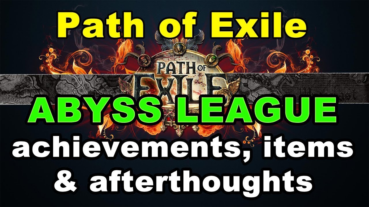 Path of Exile Abyss League Achievements, Items and Afterthoughts - YouTube