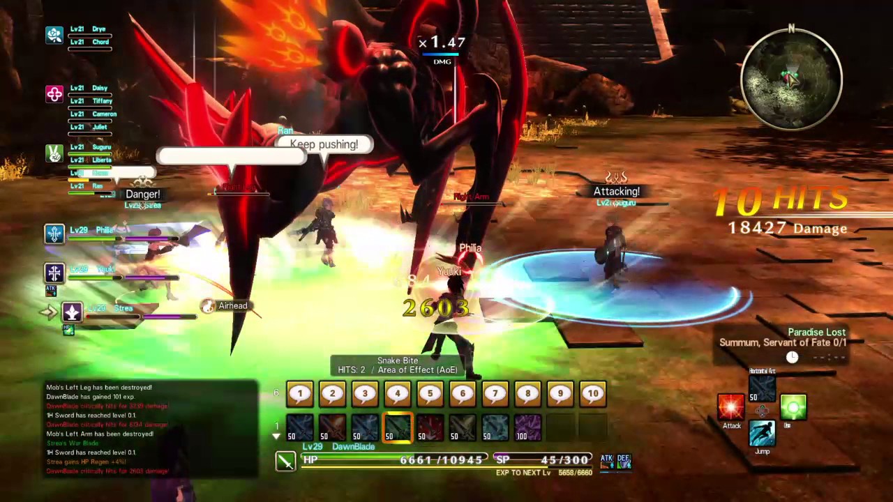 SWORD ART ONLINE: HOLLOW REALIZATION 3rd boss raid. - YouTube