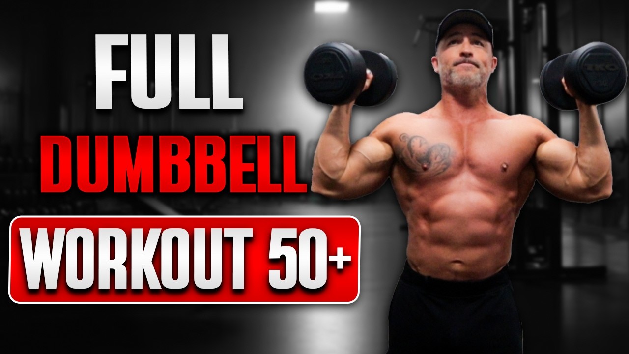 Full-Body Dumbbell Bodybuilding Workout for Men Over 50 - YouTube