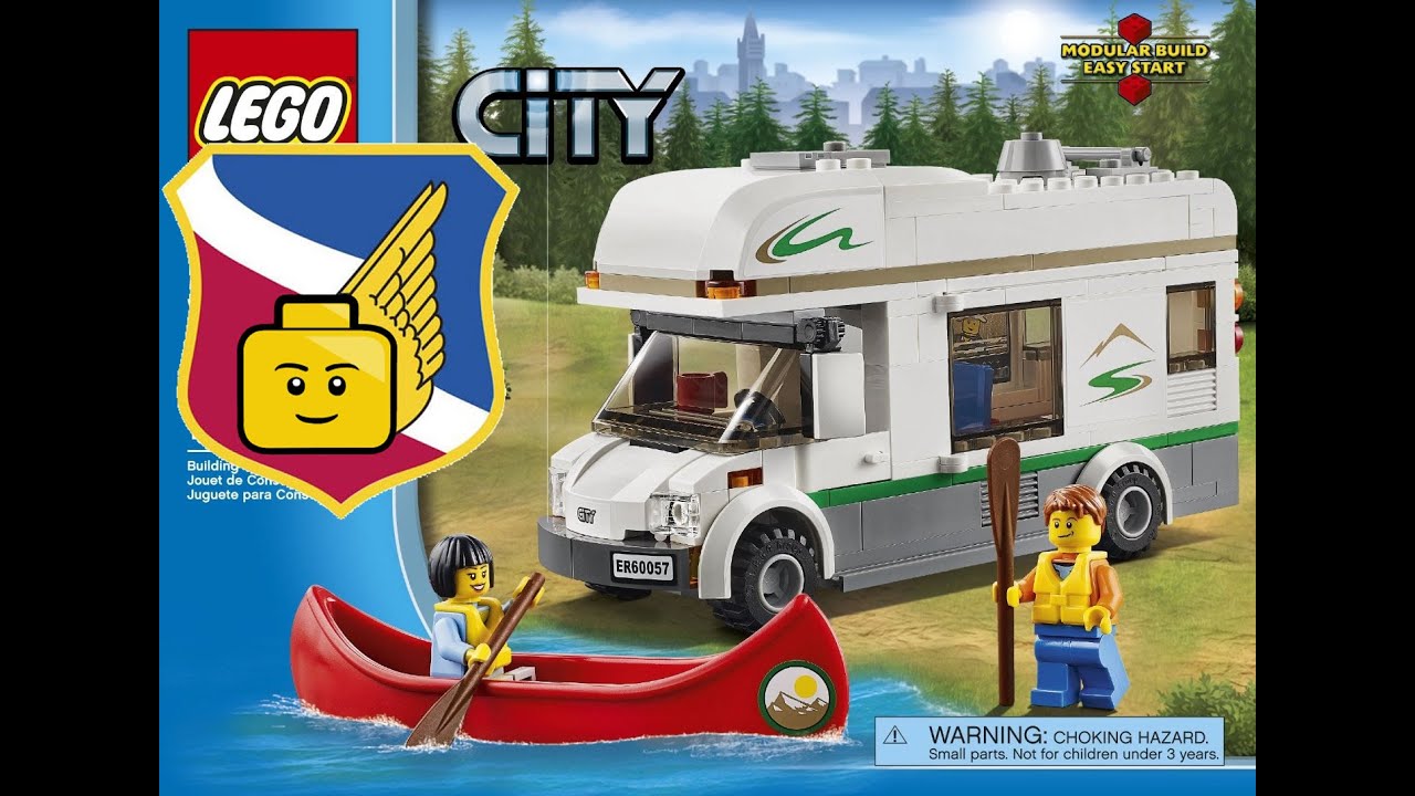 LEGO City Great Vehicles 60057 Camper Van - Manual Speed Build Review ...