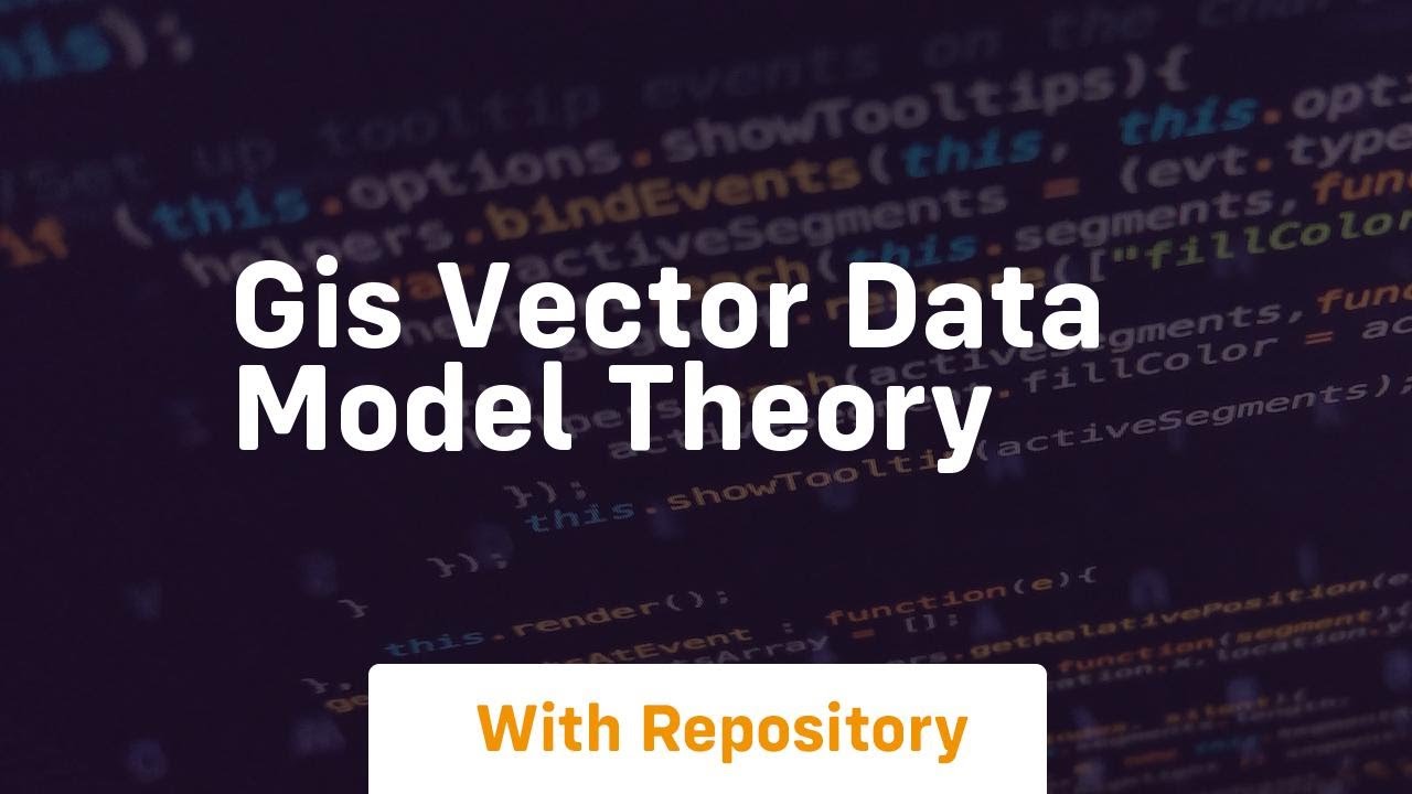 Gis vector data model theory - YouTube