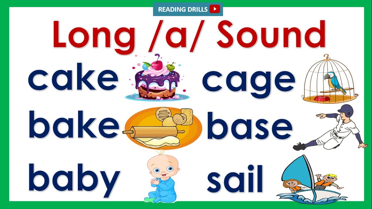 PRACTICE READING WORDS HAVING LONG /a/ SOUND | PRACTICE READING ENGLISH ...