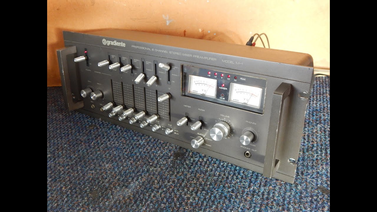 VENDA- MIXER GRADIENTE M-1 -LINHA SYSTEM ONE - ÓTIMO ESTADO - YouTube