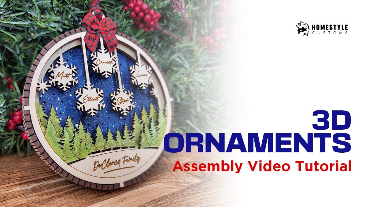 3D Ornament Assembly Tutorial - YouTube