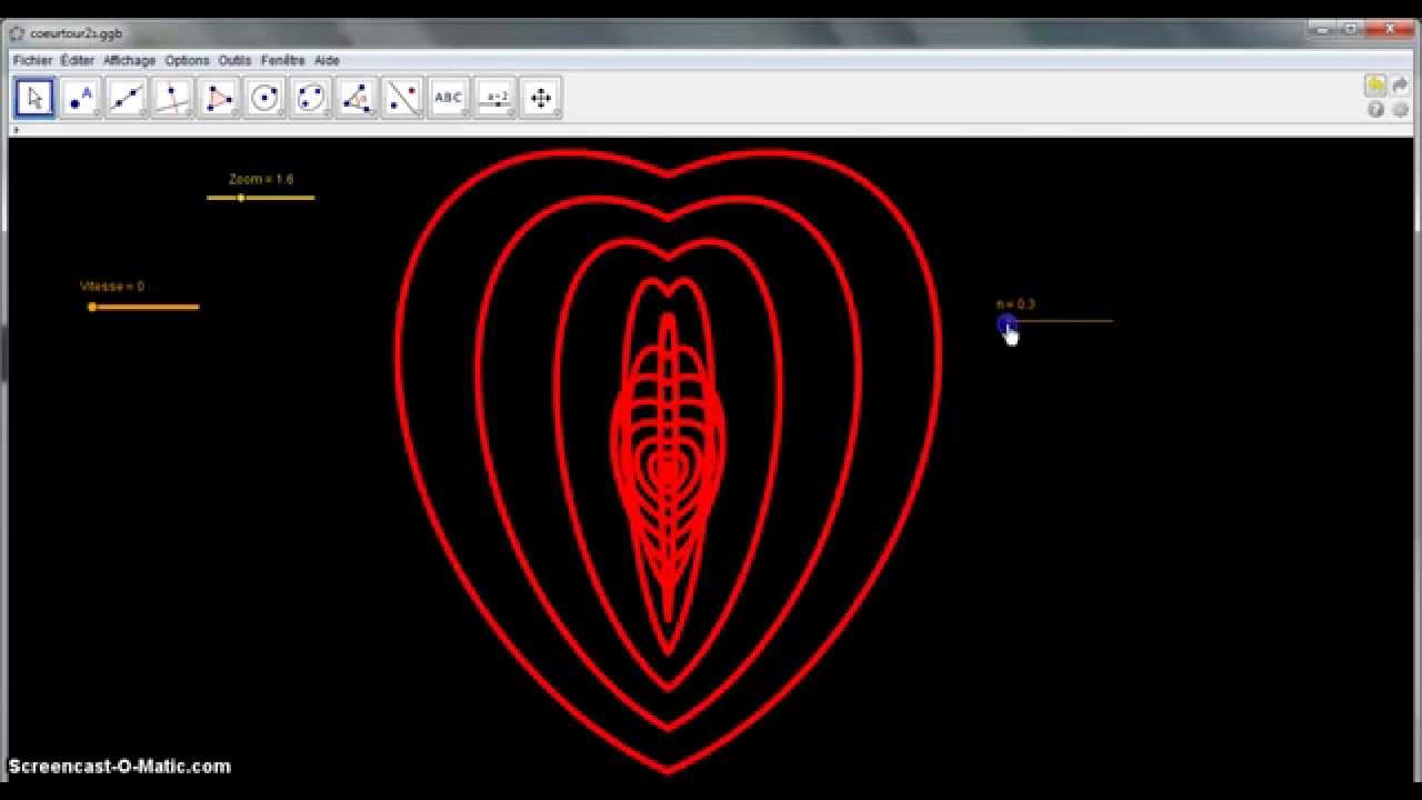 Hearts in rotation by Geogebra - YouTube