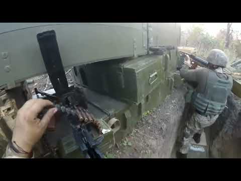 Ukrayna Savaşı Hendekte Kask Kamerası ile Çekilen Savaş Görüntüleri