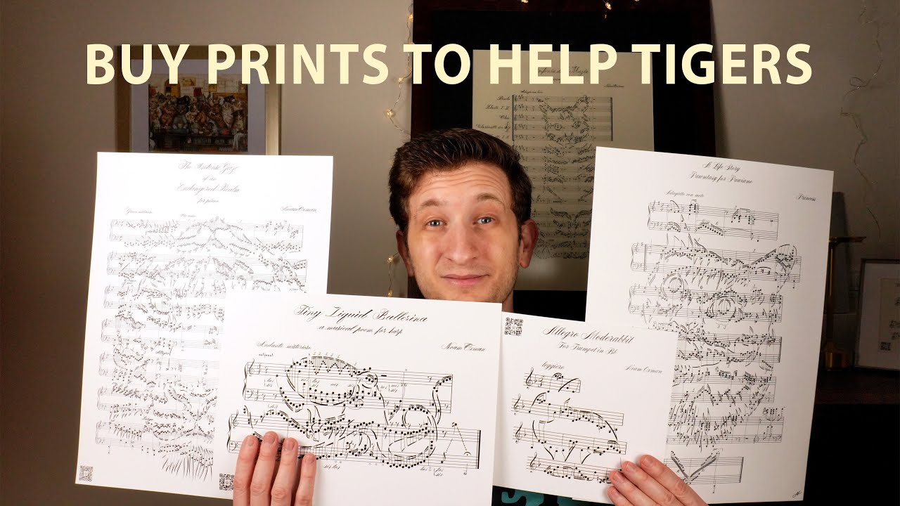 Buy prints of my artwork to help tigers! 🐅 #tigers #rescueanimals - YouTube