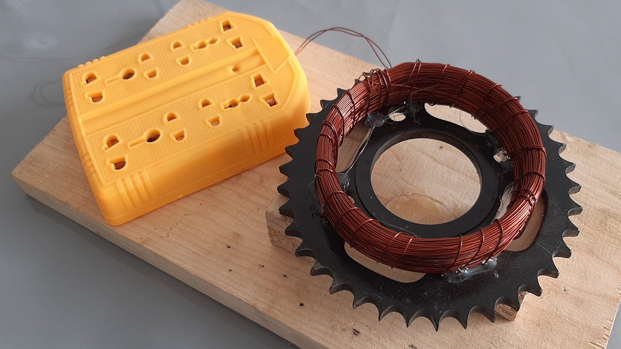 Make a Electricity Generator with Magnet and Coil Home Invention - YouTube