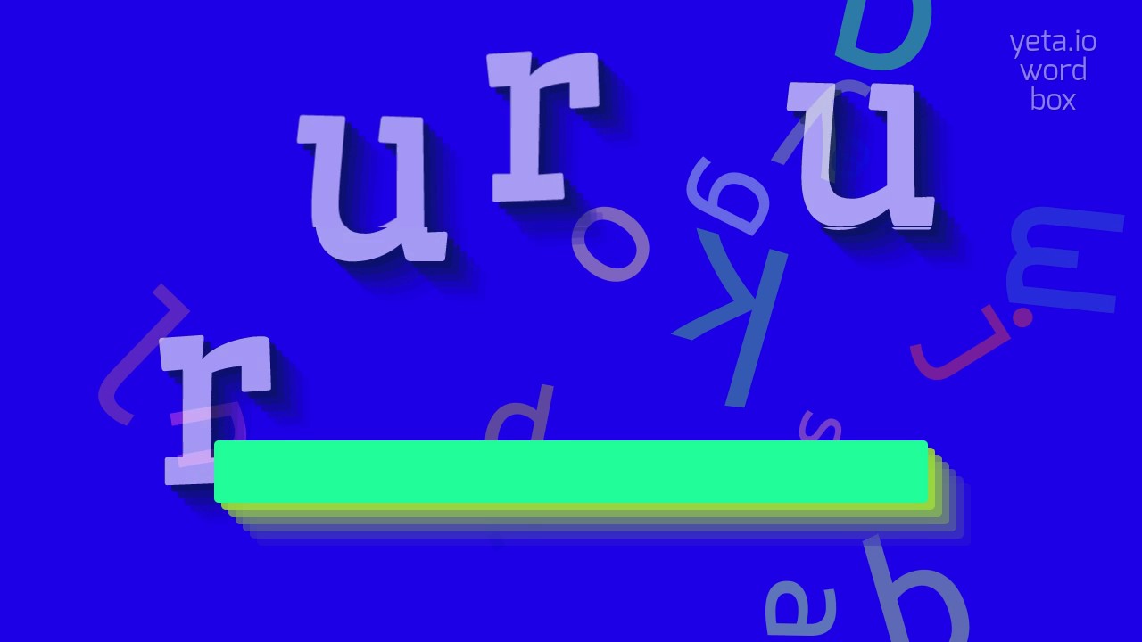 How to say "ruru"! (High Quality Voices) - YouTube