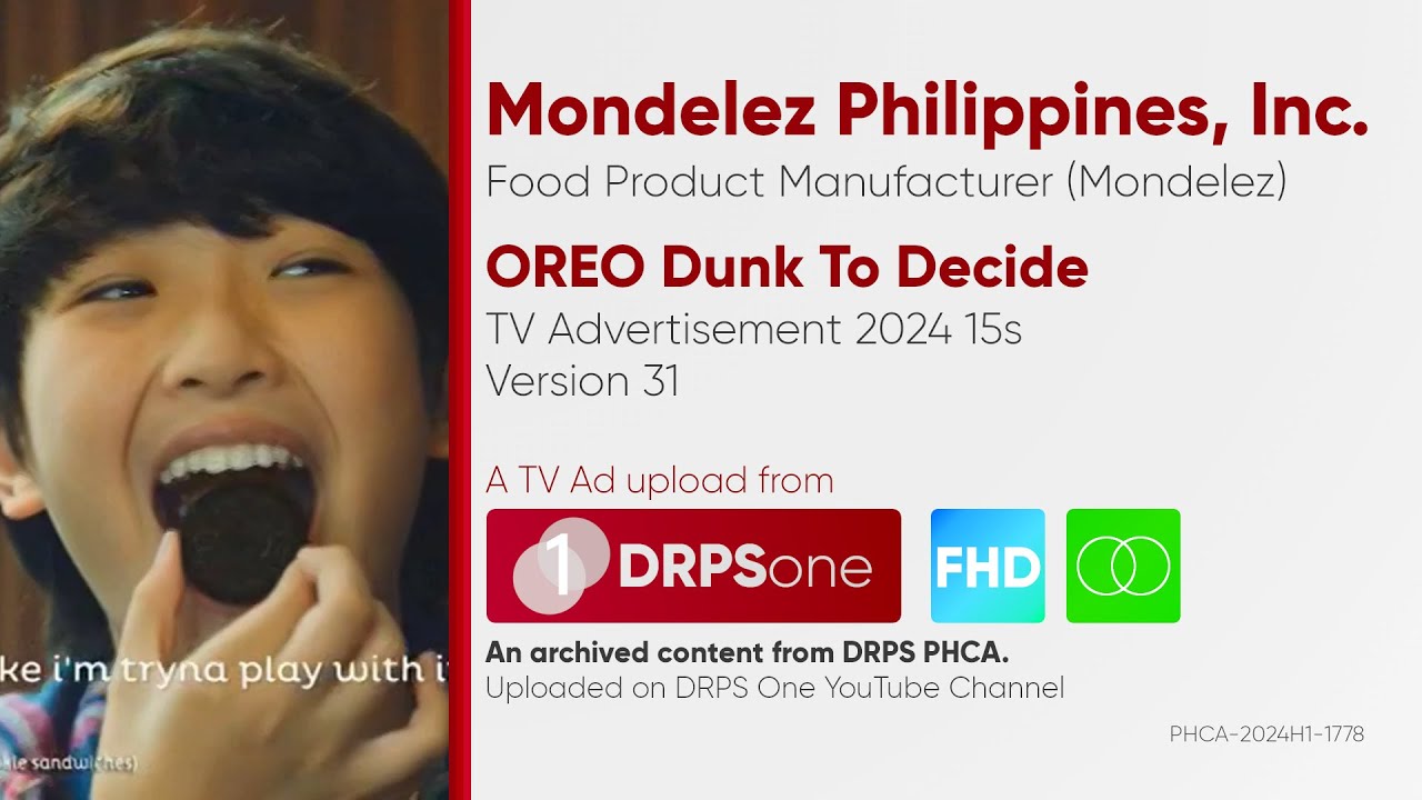 OREO Dunk To Decide TV Ad 2024 15s (Philippines, Version 31) [HD/ST ...
