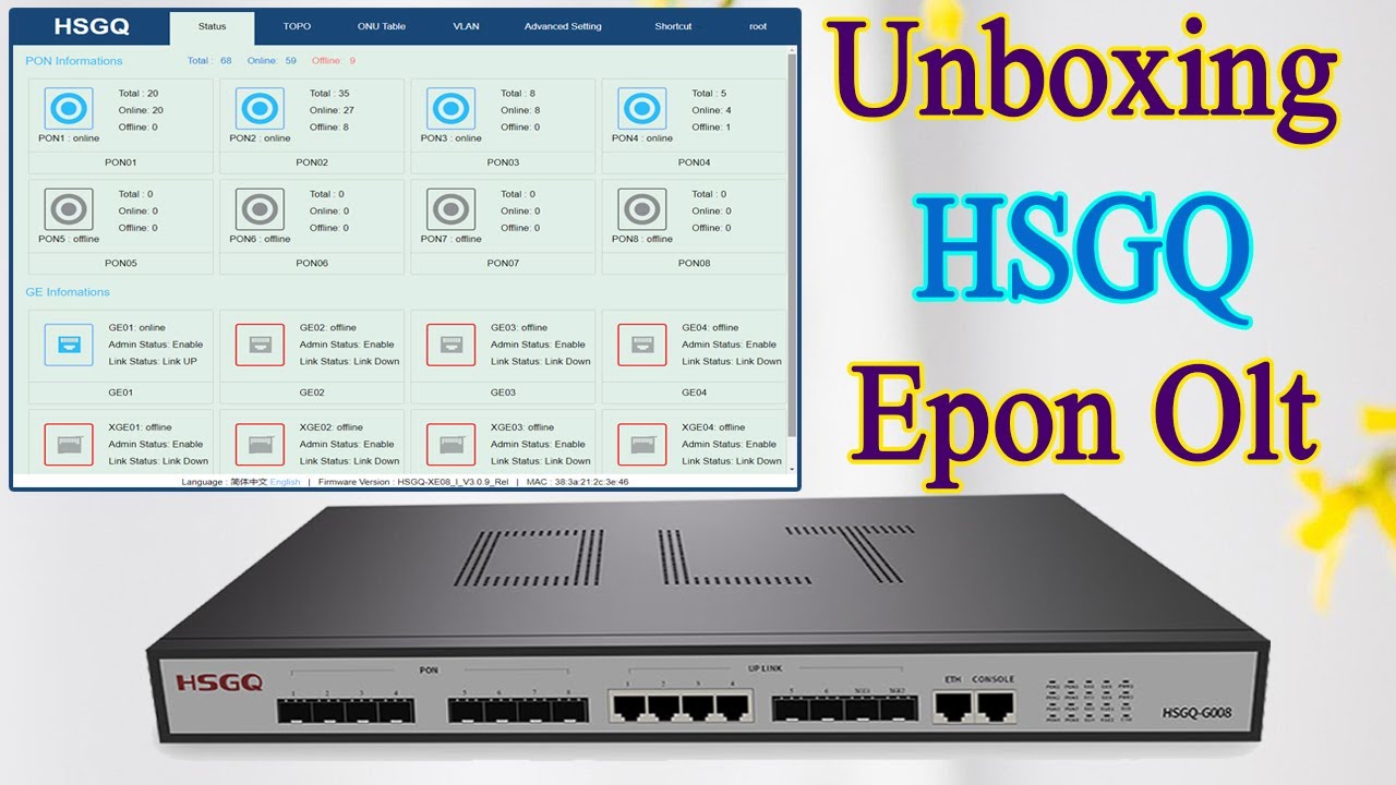 Optical Fiber OLT Unboxing Epon 8 Port OLT HSGQ 2021 - YouTube