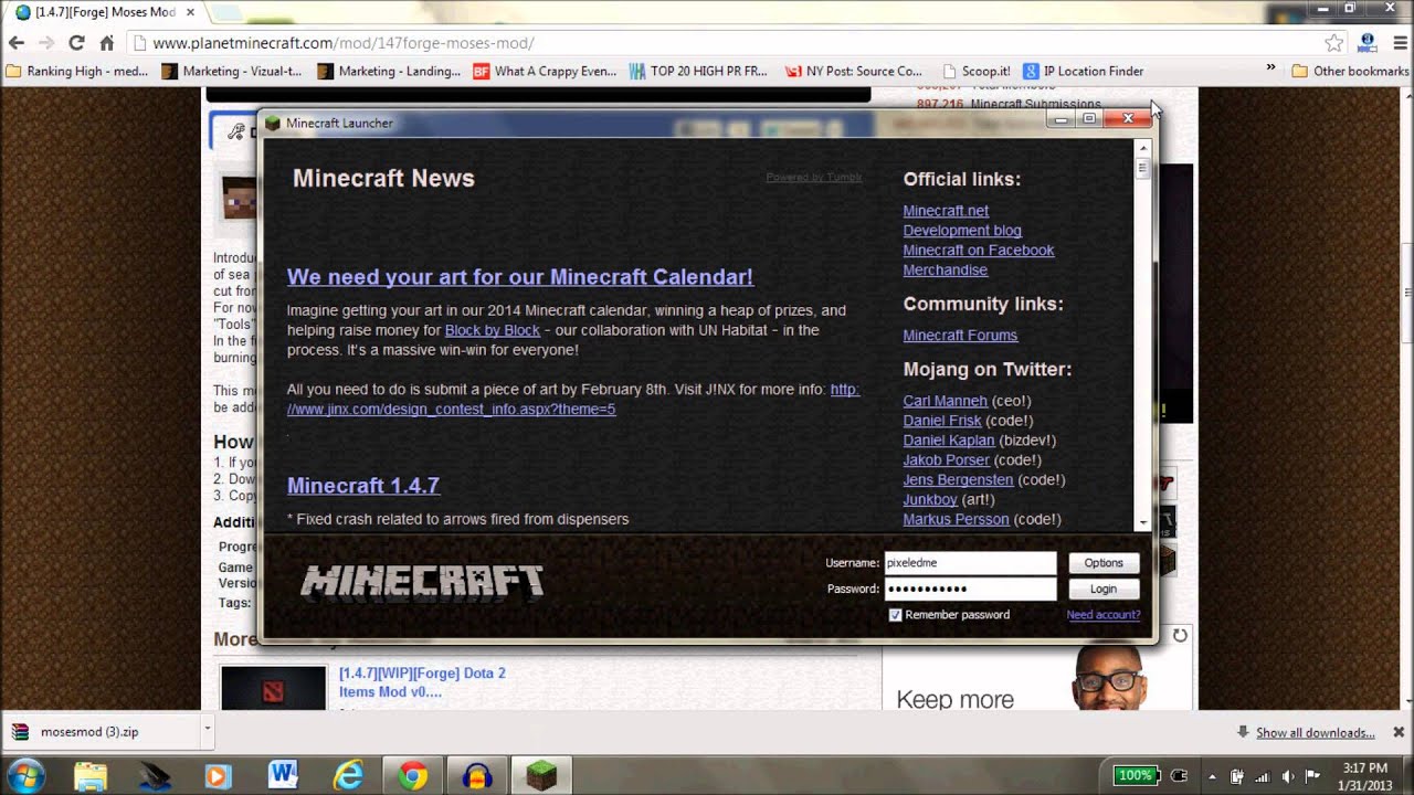 Moses Mod 1.4.7 Minecraft Tutorial / Demo - YouTube