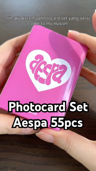 photocard set Aespa isi 55 pcs print 2 sisi harga murah belasan ribu aja | link di komen - YouTube