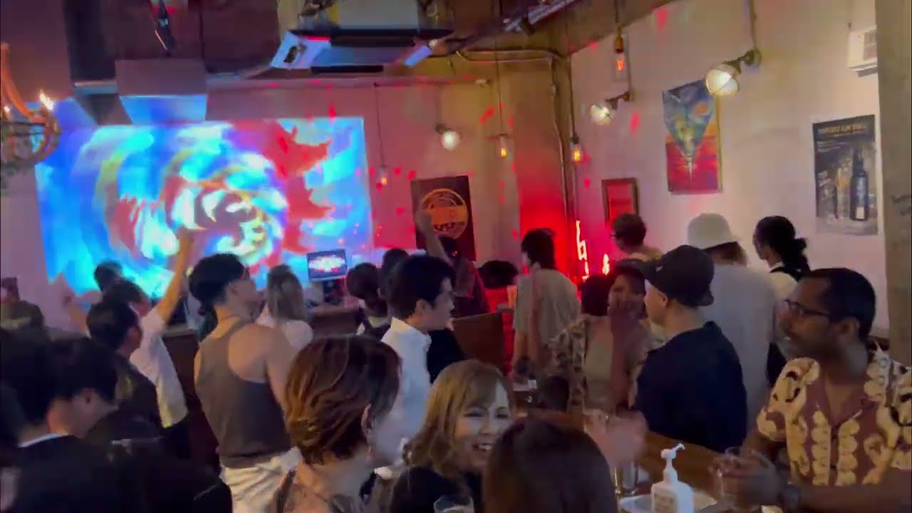 psychedelic trance TOKYO JAPAN [GINZA300BAR NEXT]"NIGHT RAINBOW" DJ Bar ...
