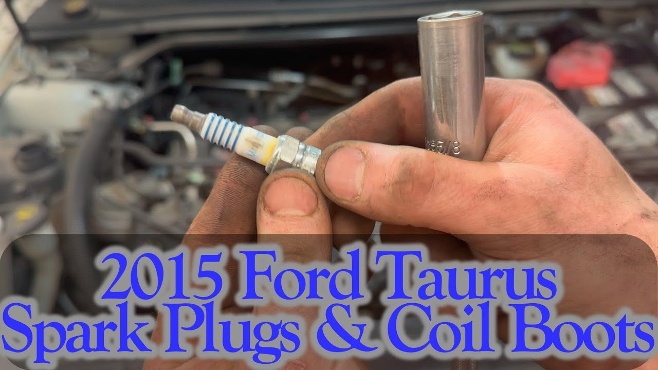 2015 Ford Taurus 3.5L Non Turbo Tune Up! Spark plugs and Coil Boots - YouTube