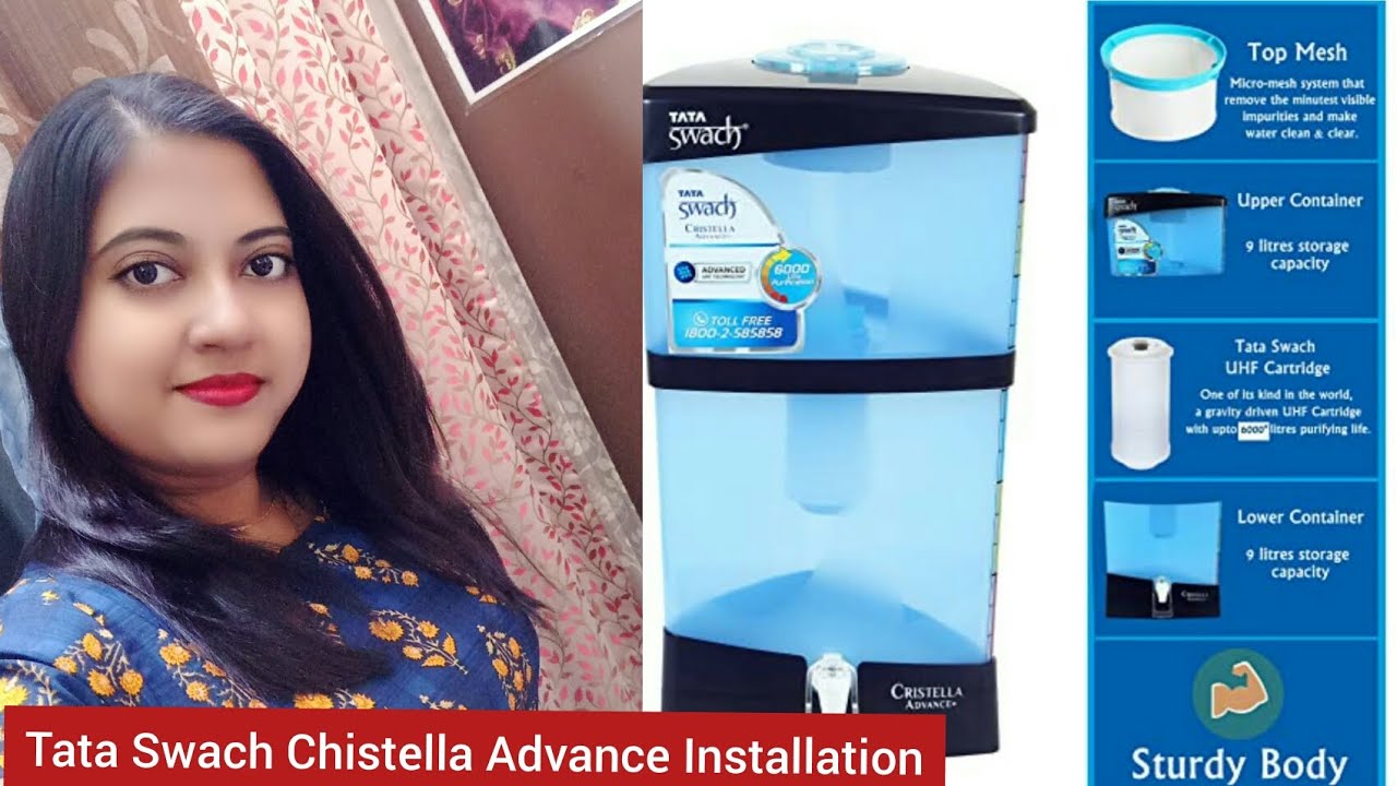 Tata Swach Cristella Advance+ Water Purifier Installation...... - YouTube