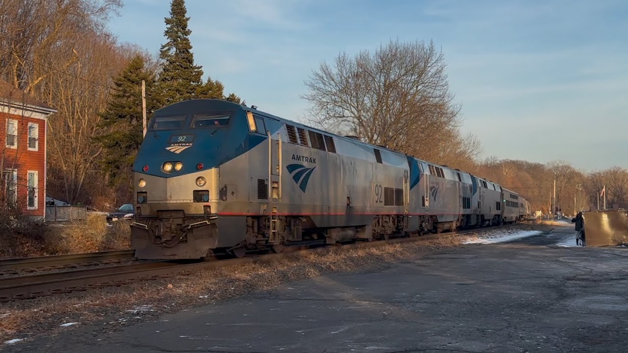 Amtrak train 449 (Lake Shore Limited) with a tripleheader in West ...