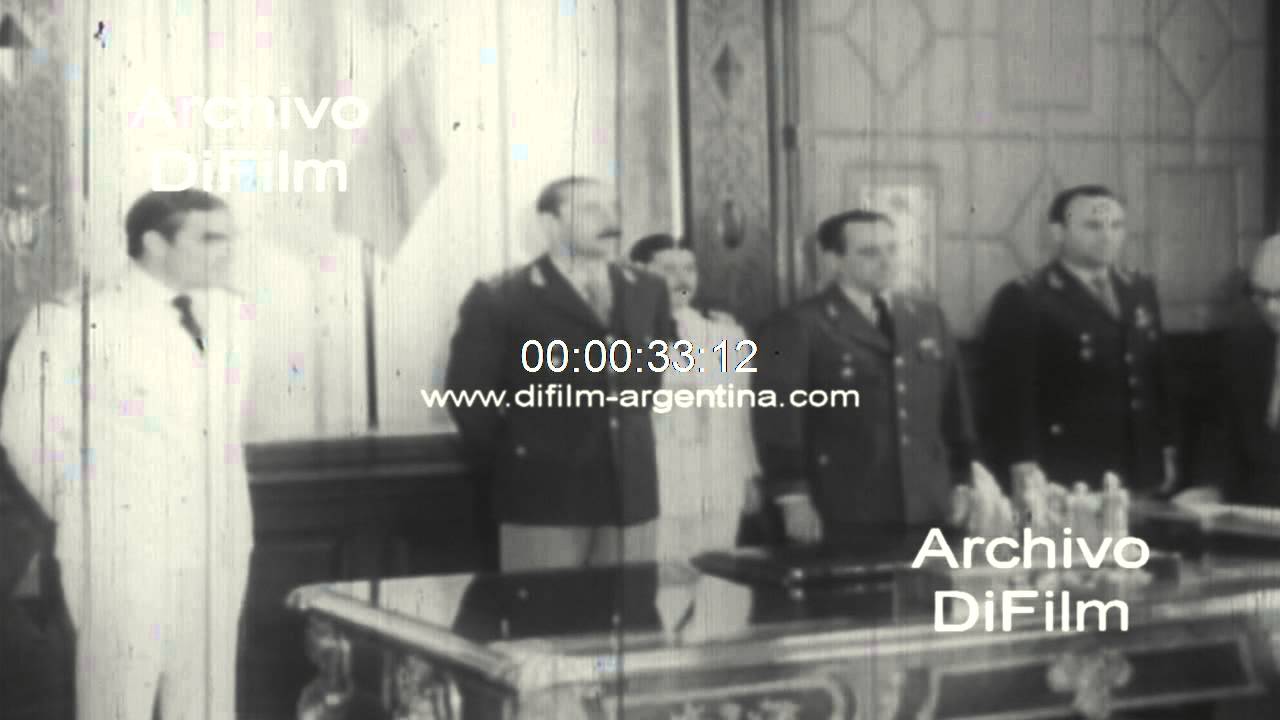 DiFilm - Traspaso del mando presidencial a Ramon Diaz Bessone 1978 ...
