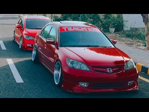 Honda Civic ES Fully Modified | 7th Generation | Red Honda Civic 2000 ...