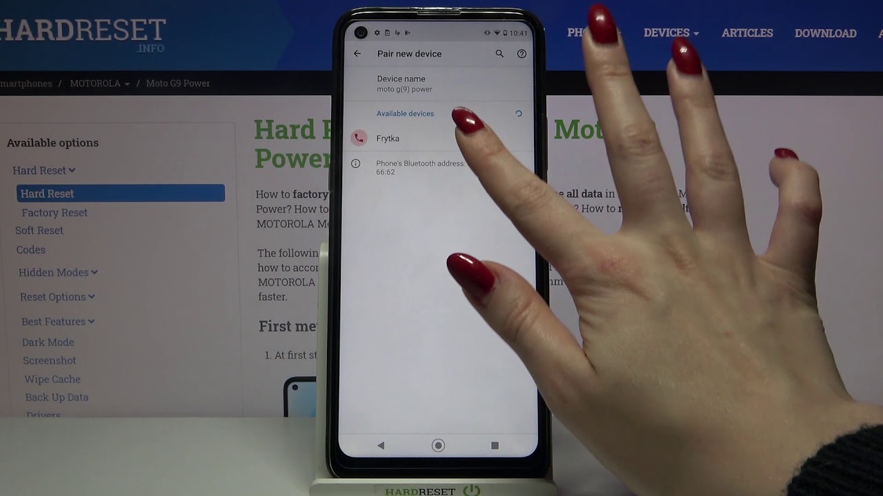 MOTOROLA Moto G9 Power – Bluetooth Connection & Data Sharing - YouTube