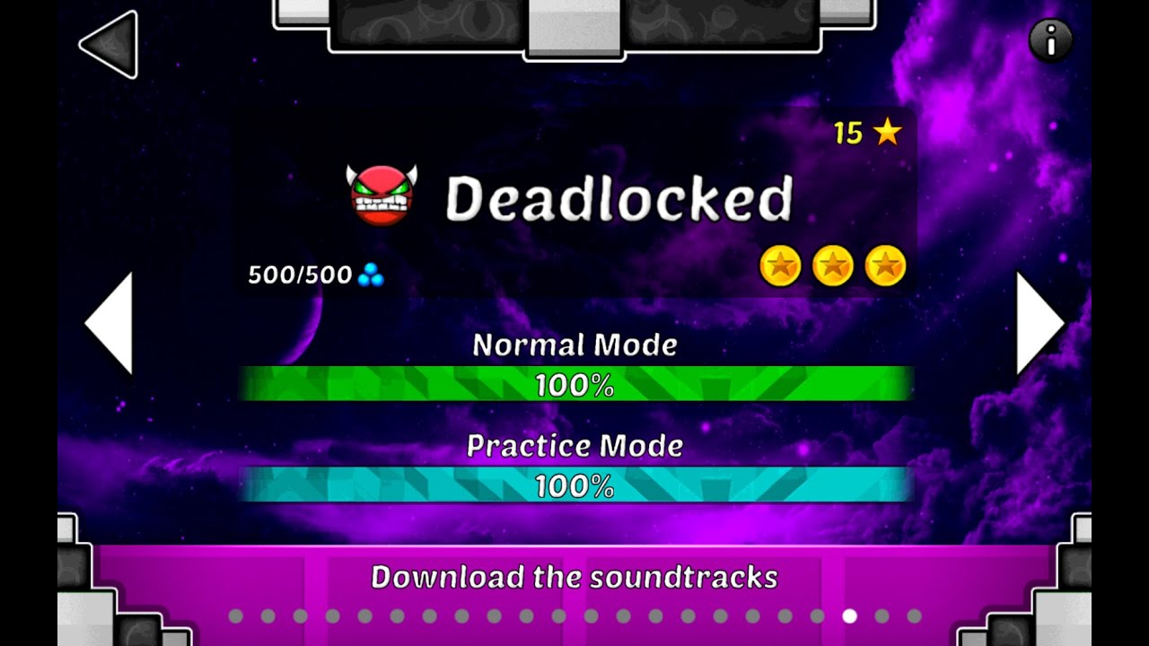 Geometry Dash "Deadlocked" 100% Complete [All Coins] - YouTube