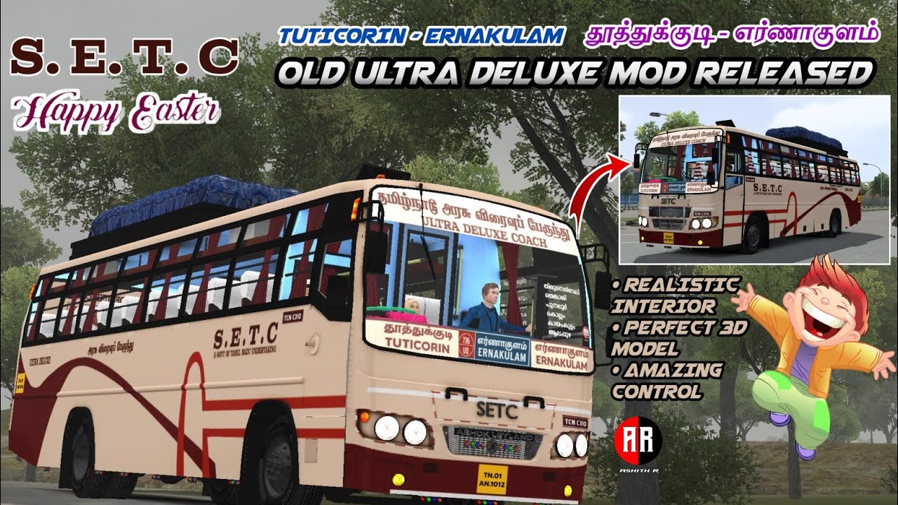BUSSID New SETC Old Model Ultra Deluxe Bus Mod Released | Mod & Livery ...
