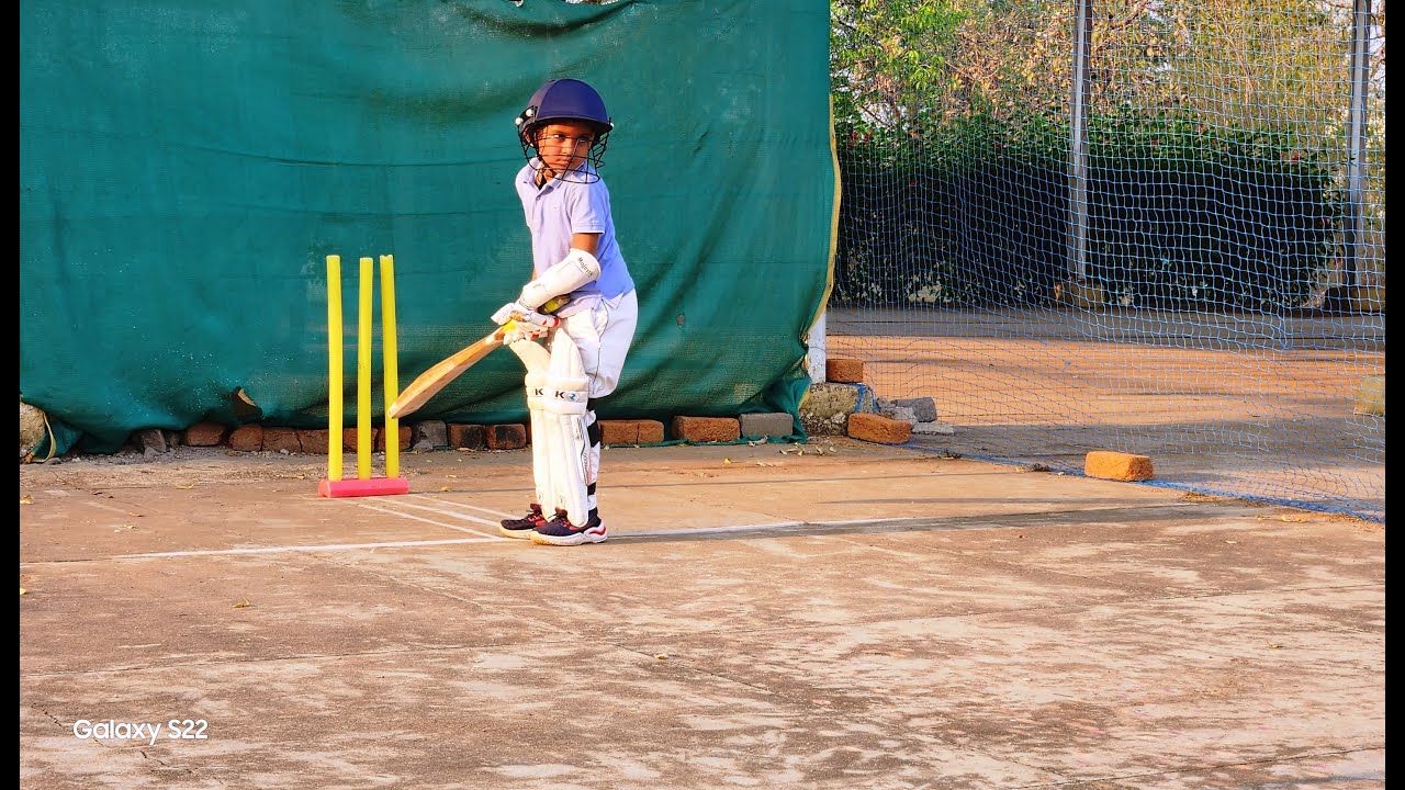 Cricket Practice Net by 4 Year Kid Play - YouTube