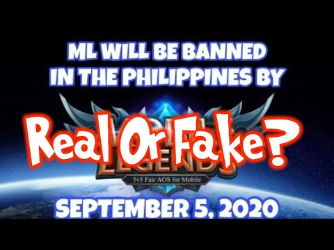 Totoo Bang Ipapa Banned Ang Mobile Legends Sa Pilipinas Ngayung September 5!!?