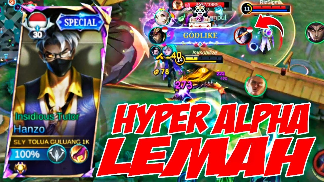 ALPHA HANYA SEKELAS KROCO DI HAPADAN HANZO!!! | GAME PLAY HANZO ...