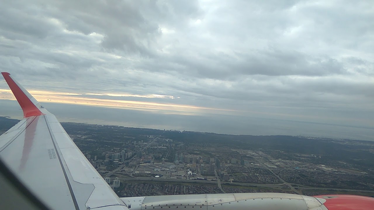Airplane Take off | Leaving Toronto | Window seat view | Air Canada ...