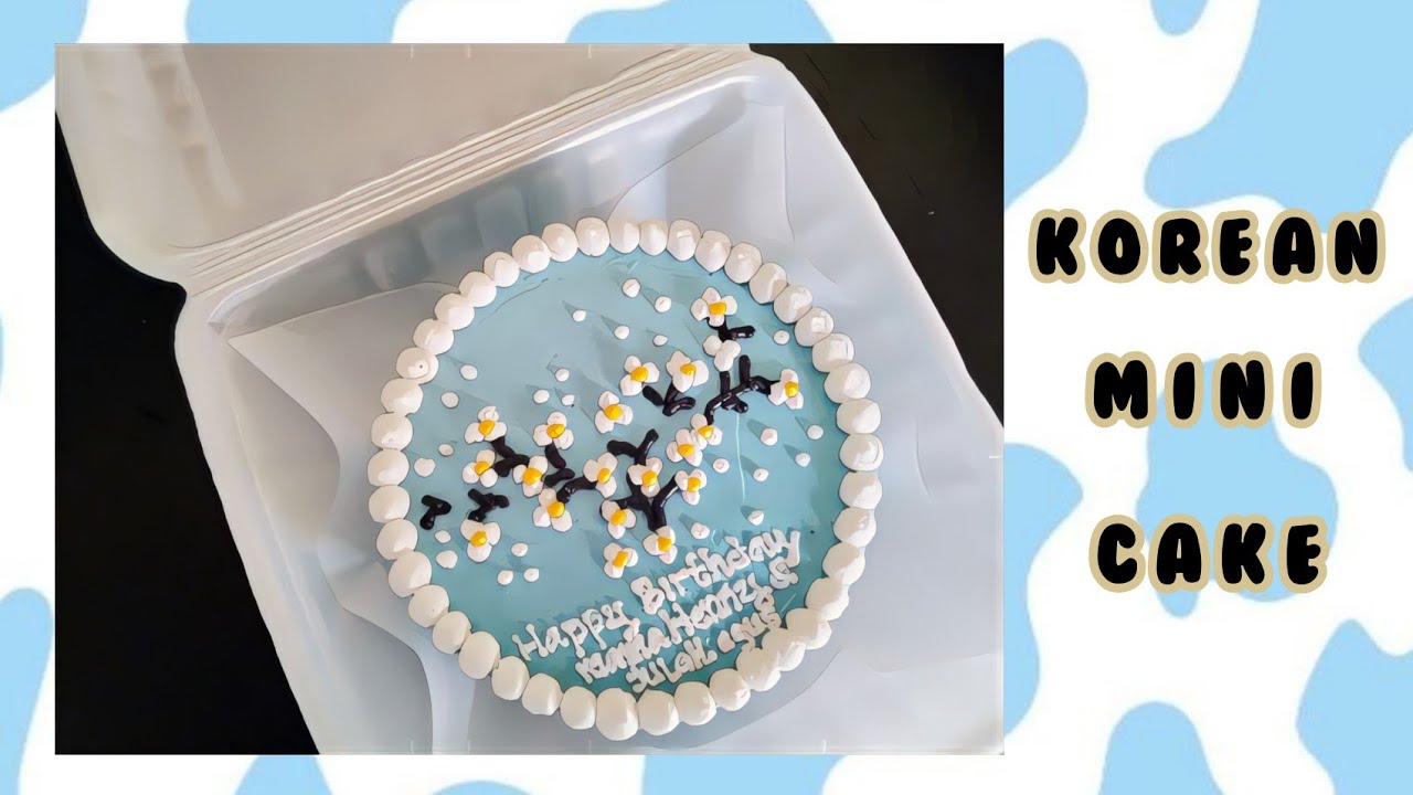 Korean mini cake/lunch box cake 🍰 - YouTube