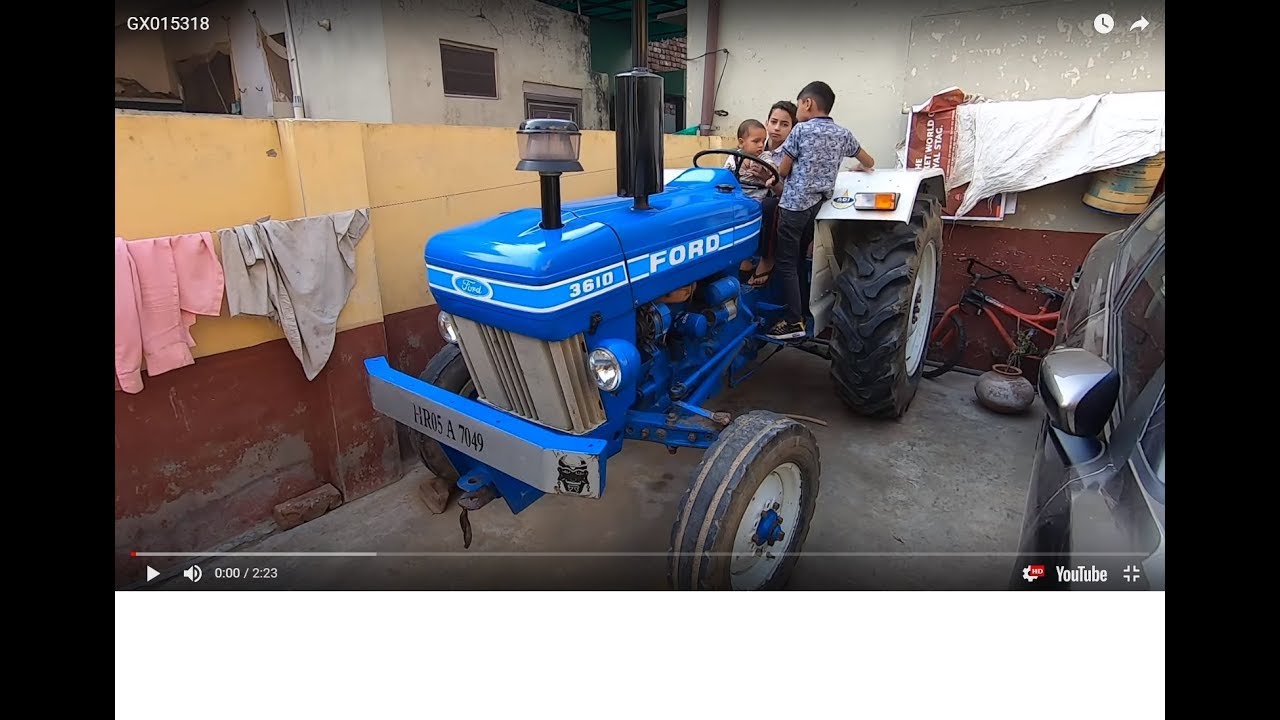 Antique Ford 3610 tractor model 1991 over review - YouTube