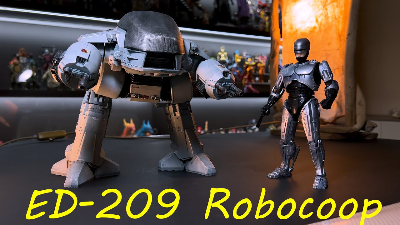ED-209 and Robocop Goodsmile Action figure - YouTube